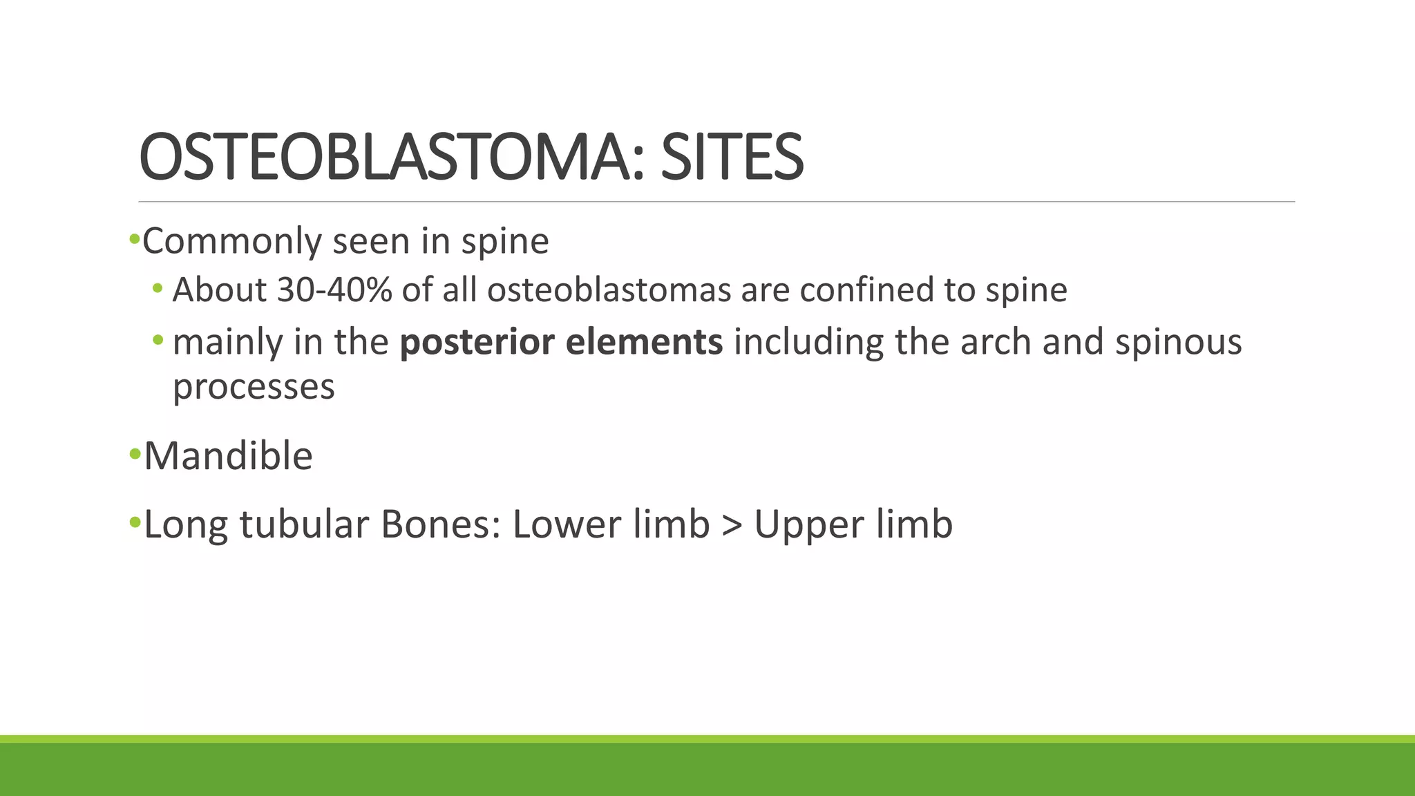 Benign bone forming tumors | PPTX