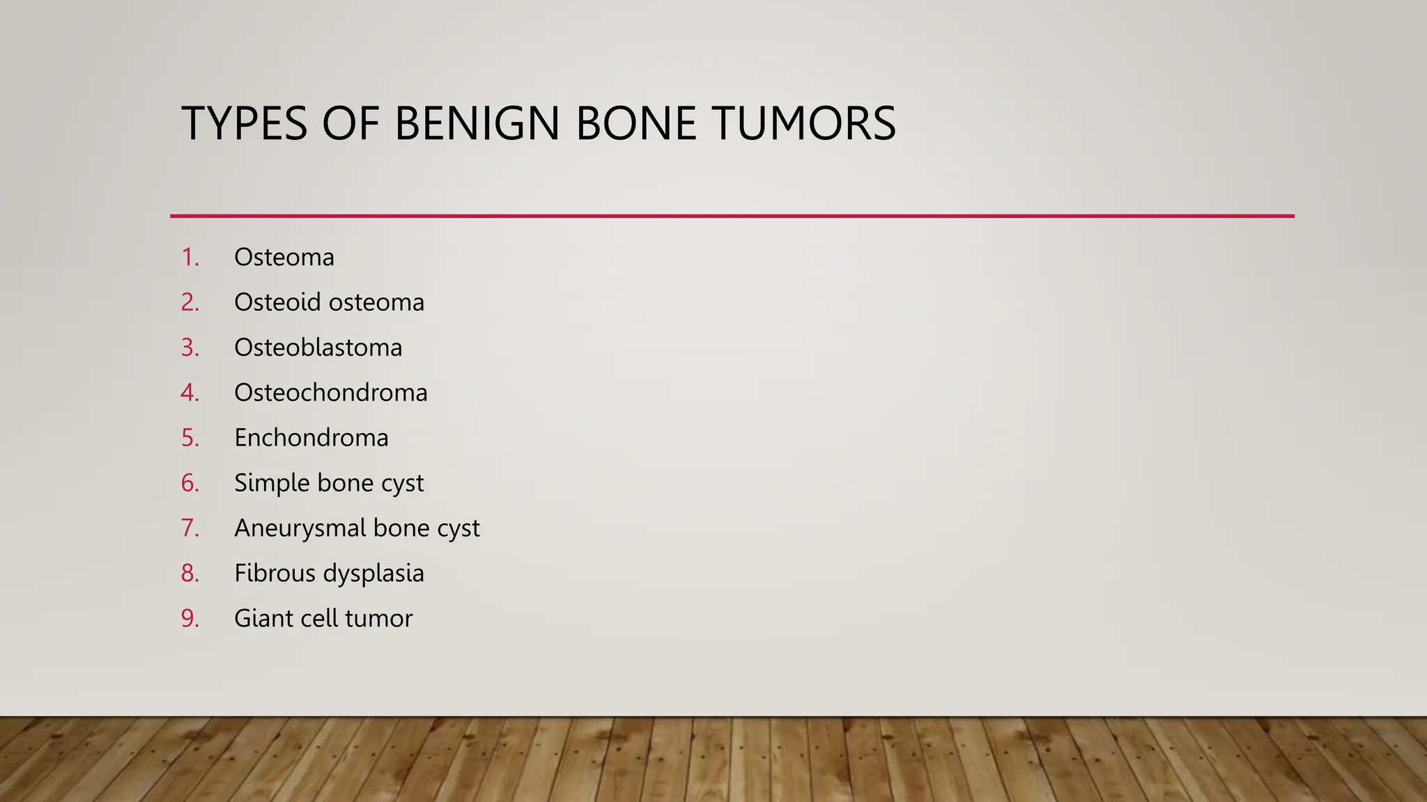 Benign bone tumors (Nutshell) | PPTX
