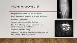 Benign bone tumors (Nutshell) | PPTX