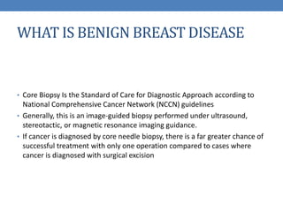 Benign breast disease | PPTX