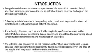 Benign breast conditions and related anatomy | PPTX