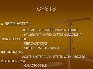 Benign breast disease | PPTX