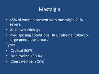 Benign breast disease | PPTX