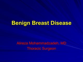 Benign breast disease | PPT