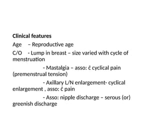benign breast disease, causes, pathophysiology and management | PPT