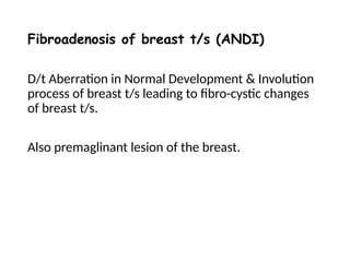 benign breast disease, causes, pathophysiology and management | PPT