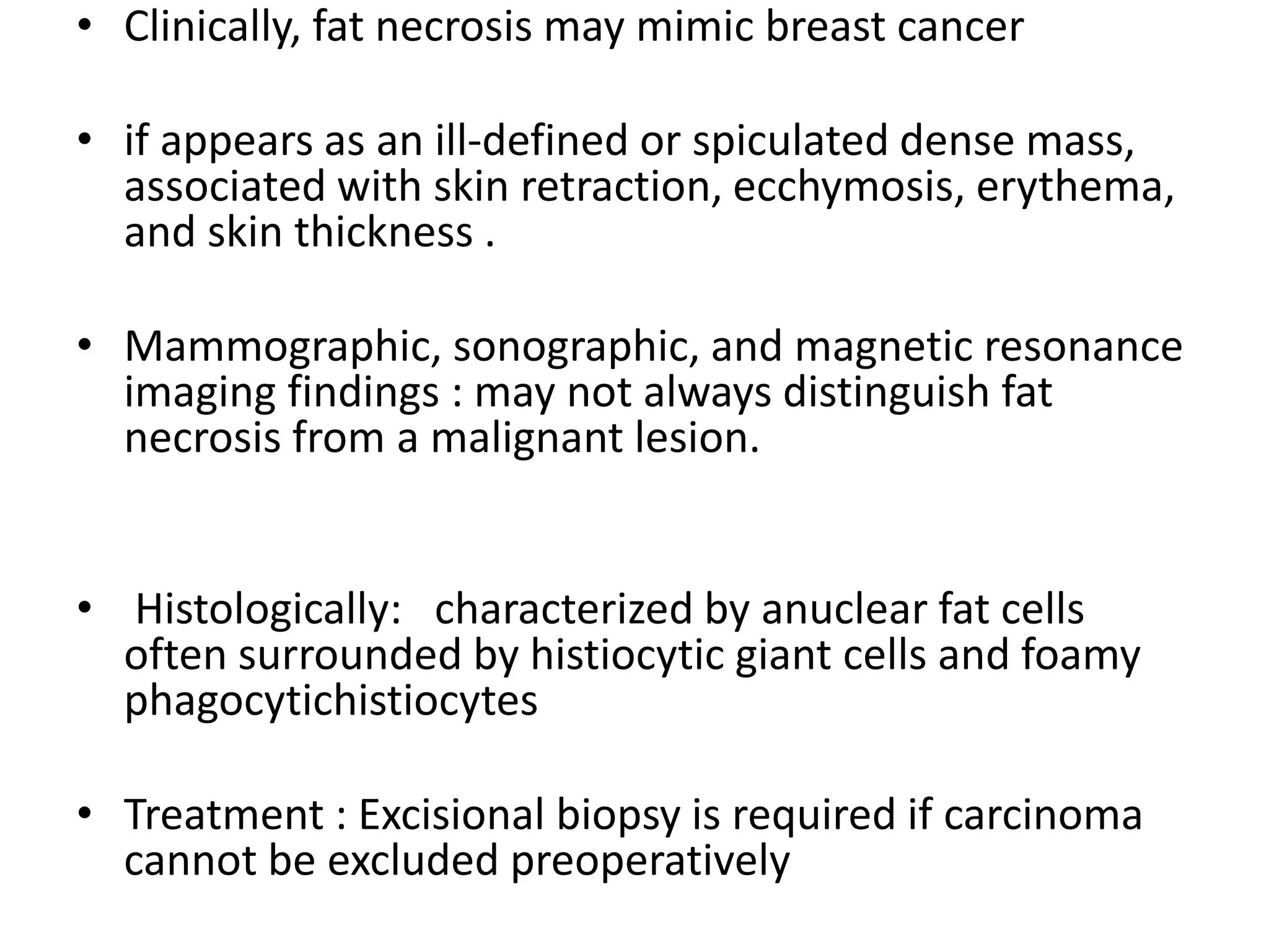 Benign breast disease and its management | PPTX