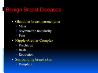 Benignbreastdise hegazy | PPTX