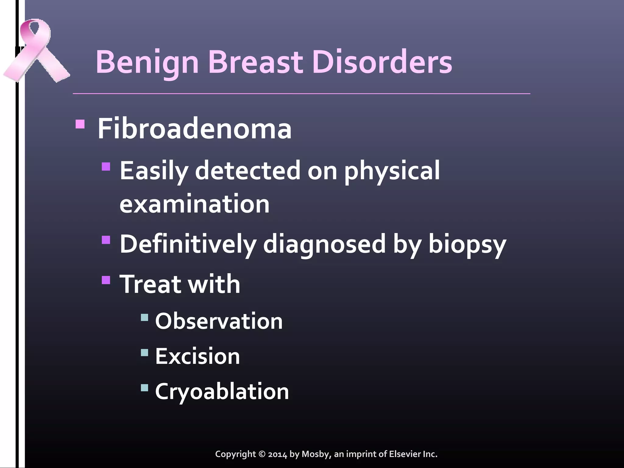 Benign breasts disorders | PPT