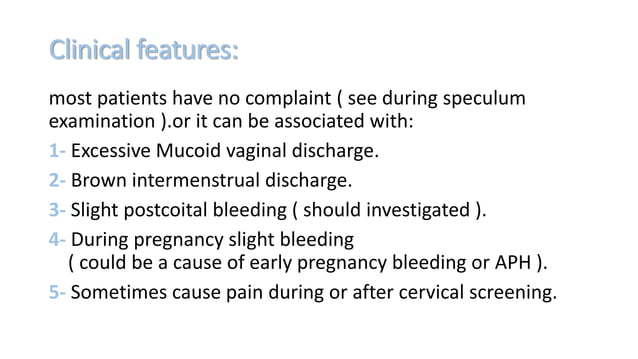 Benign Cervical Lesions | PPTX