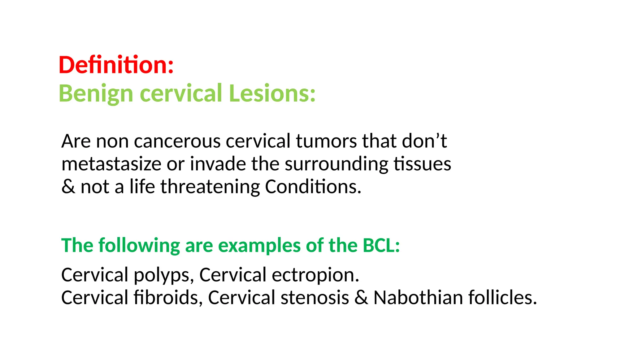 benign cervical lesions gynecology and obstetrics.pptx