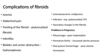 BENIGN CONDITIONS OF THE UTERUS, CERVIX AND.pptx