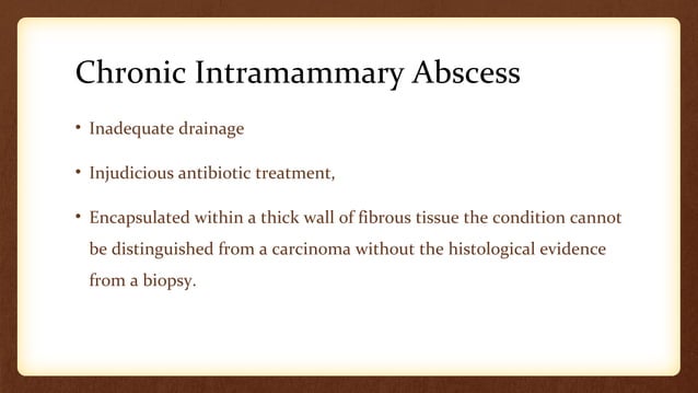 Benign diseases of breast | PPT