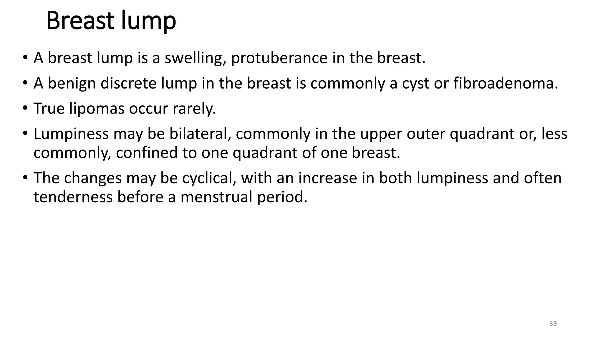 Benign diseases of the breast, ANDI conditions | PPTX