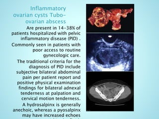 Benign diseases of the ovary | PPTX
