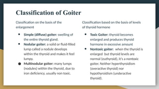 BENIGN DISEASES OF THYROID AND THEIR MANAGEMENT | PPTX