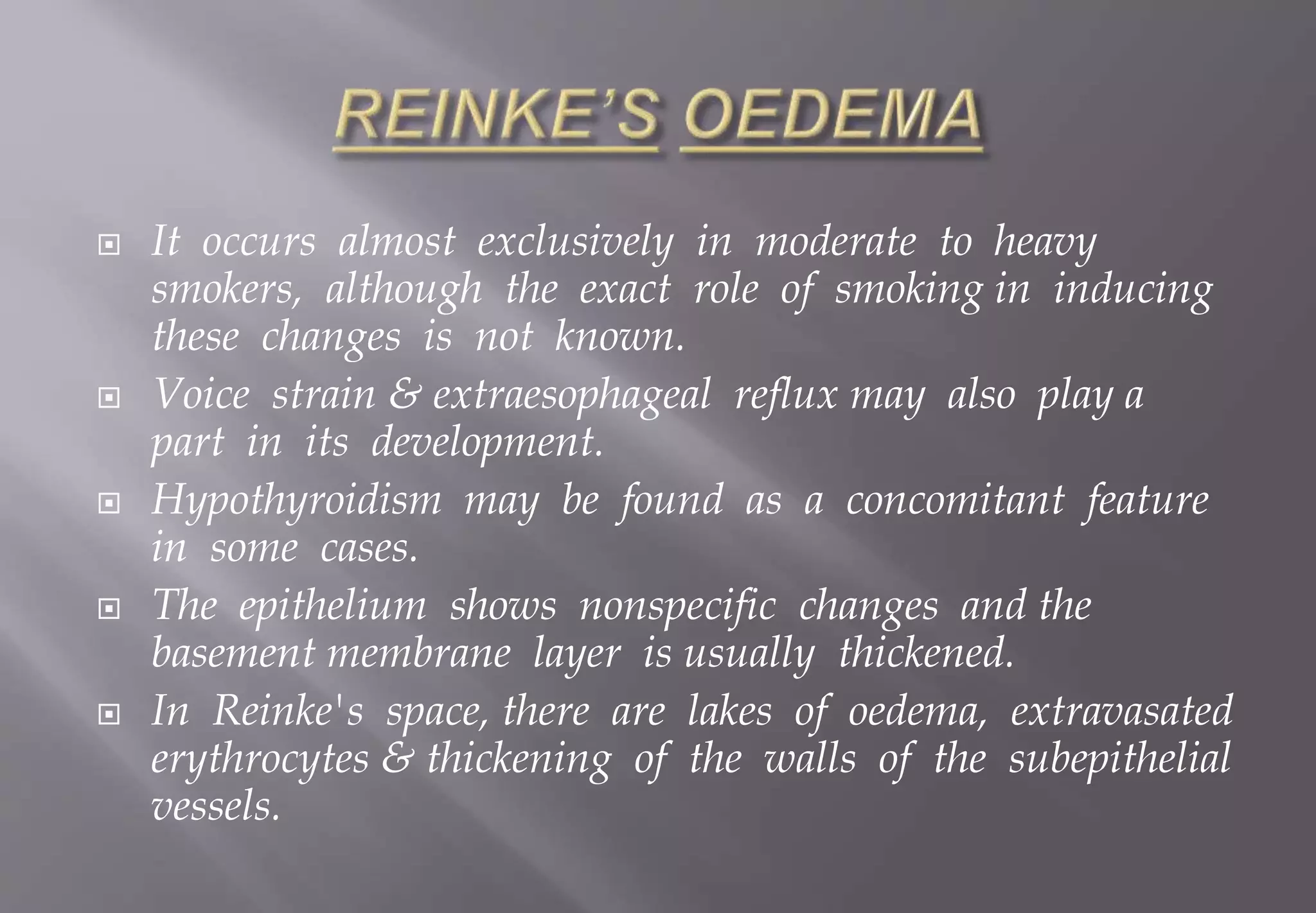 Benign disorders of larynx | PPTX