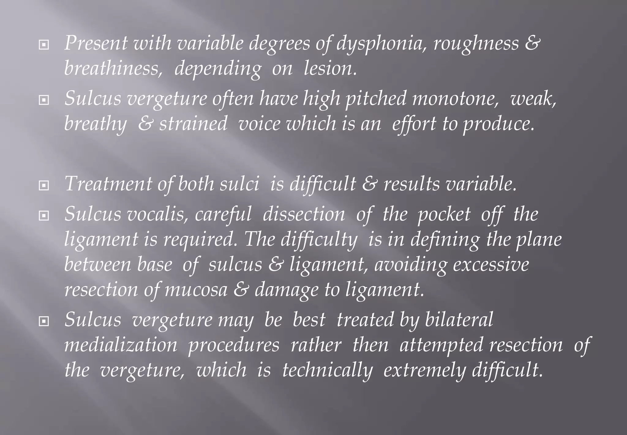 Benign disorders of larynx | PPTX