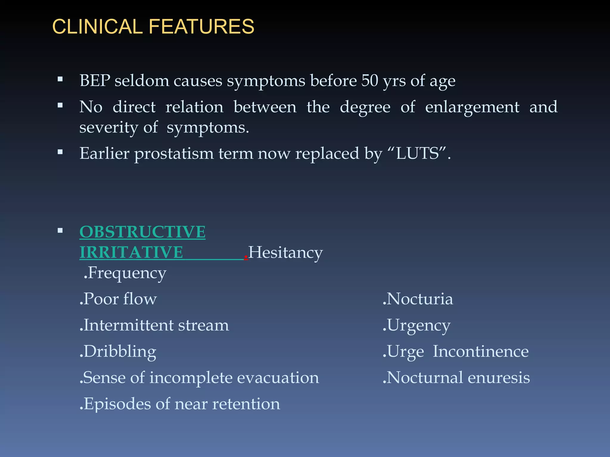 Benign Enlargement Of The Prostate | PPT