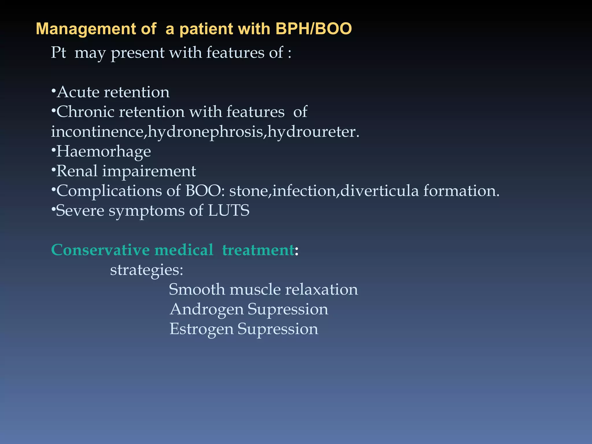 Benign Enlargement Of The Prostate | PPT