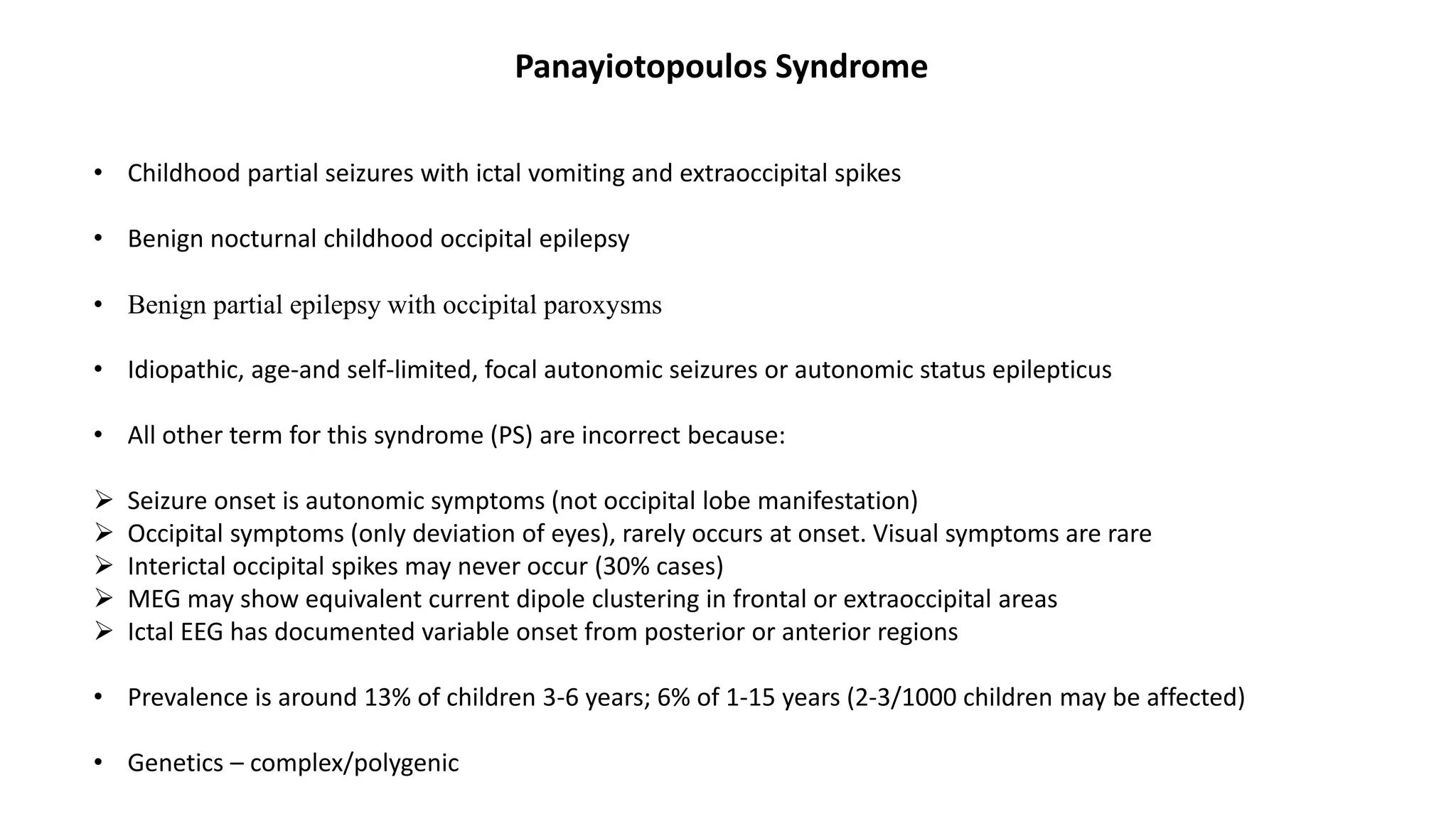 Benign epileptic syndromes | PPTX