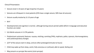 Benign epileptic syndromes | PPTX