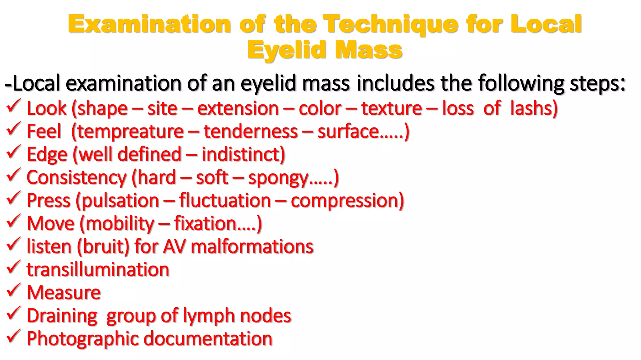 Benign eyelid tumors | PPTX
