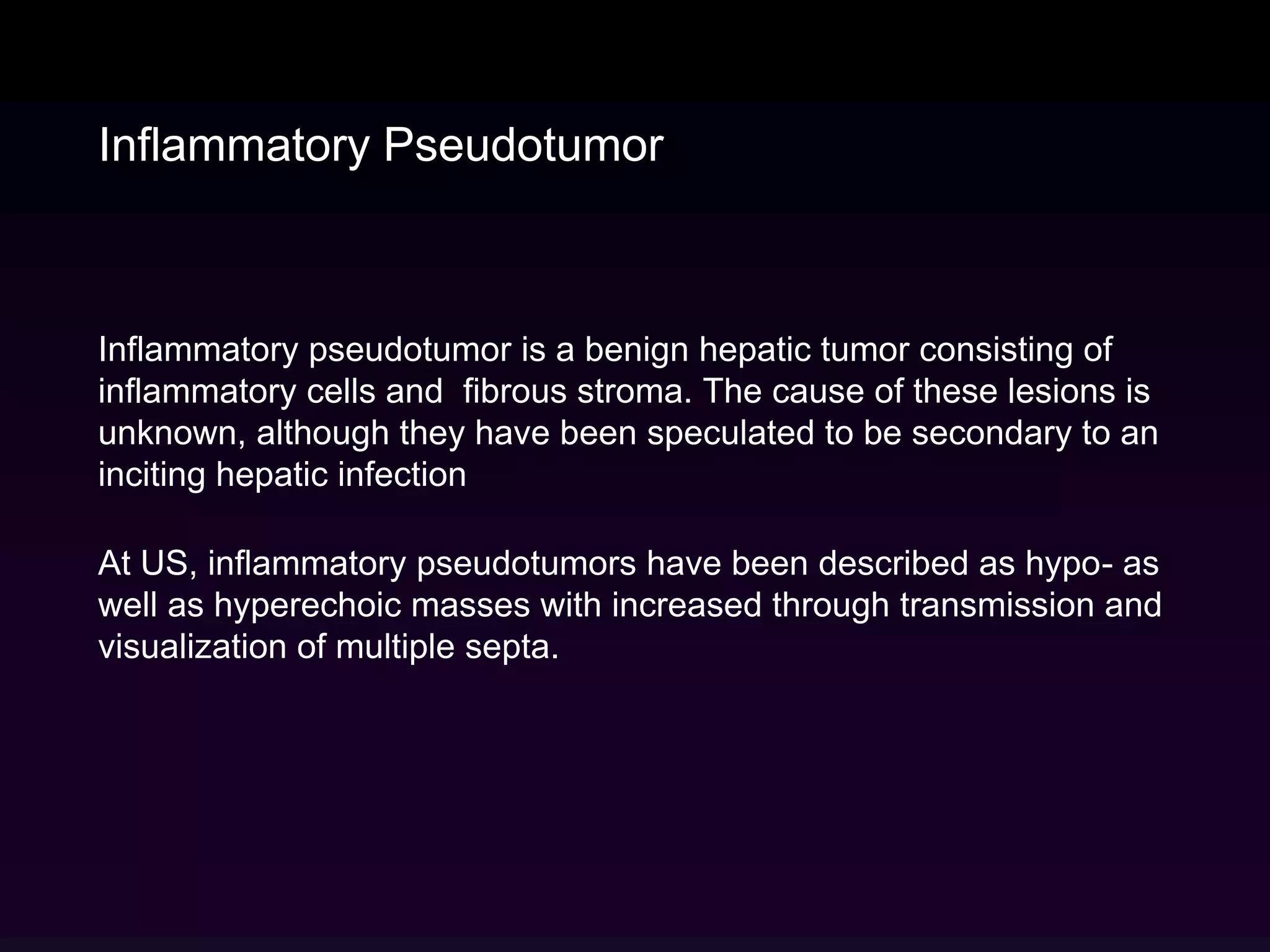 Imaging in Benign hepatic lesions | PPTX