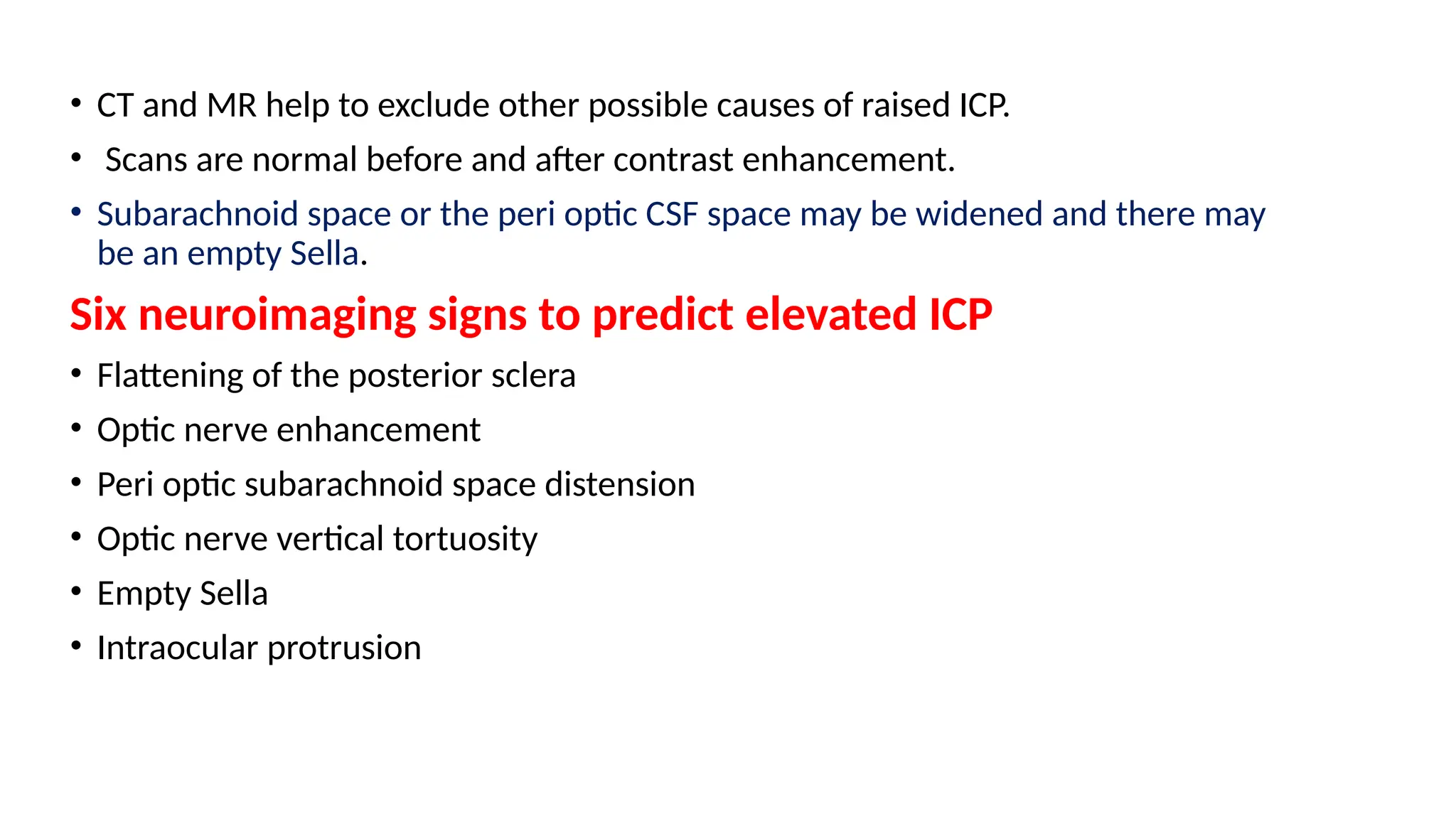 Benign intracranial hypertension in neurosurgery | PPTX