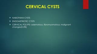 benign lesion of cervix.pptx benign lesion of cervix | PPTX