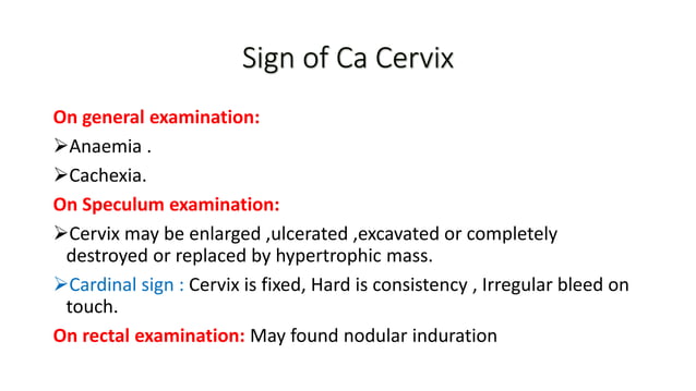 Homoeopathic point of view Benign lesion of the Cervix & Malignancy of ...