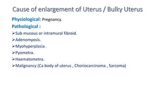Benign lesion of the uterus | PPT