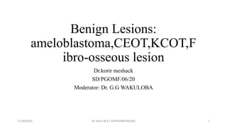 benign lesions-ceot,amelo,fibrooseous lesions.pptx