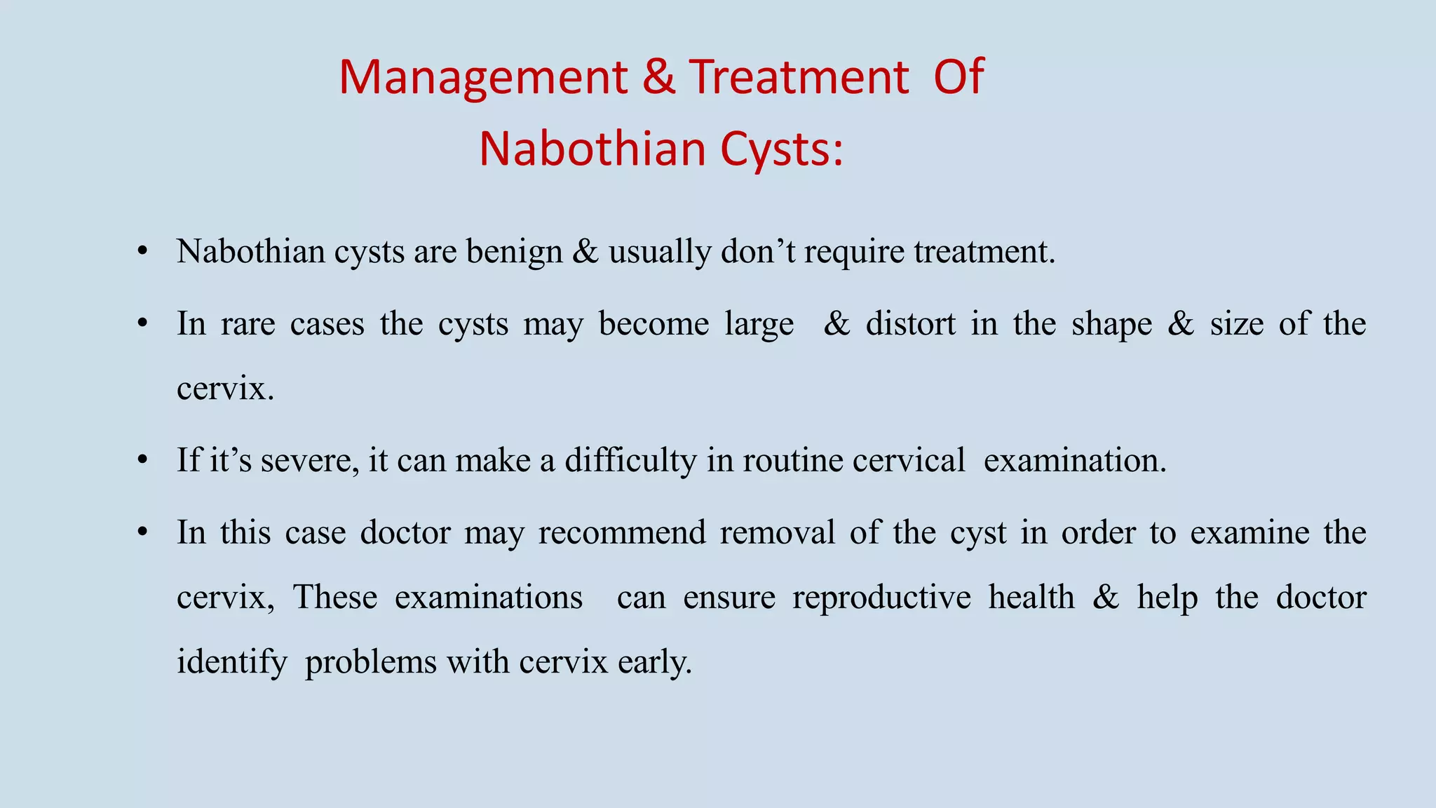 Benign lesions of cervix | PPTX