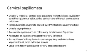 Benign lesions of the cervix uteri(medical).pptx