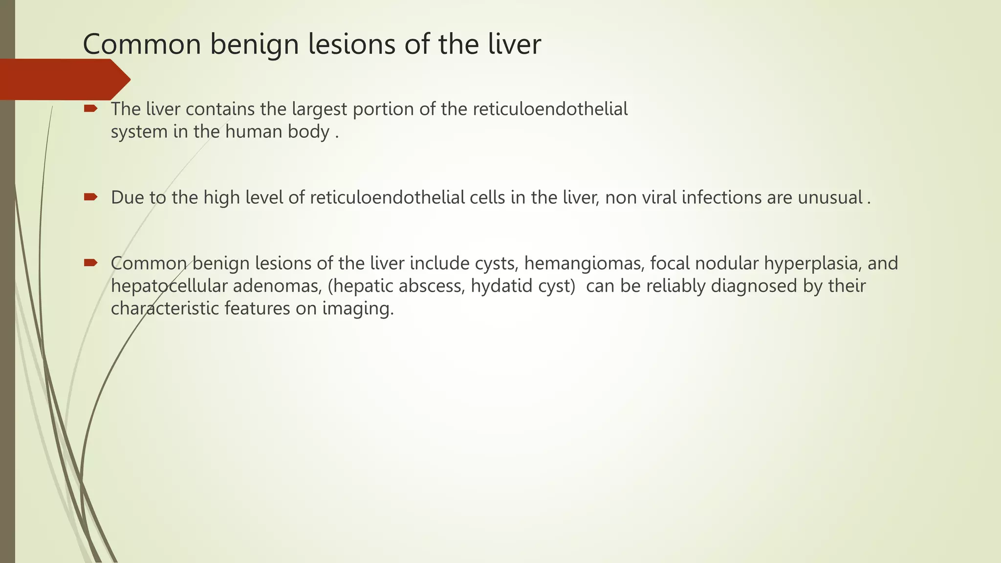 benign lesions of the Liver.pptx