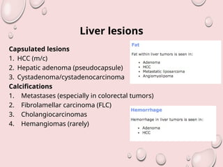 Imaging of benign focal lesions of the Liver | PPTX