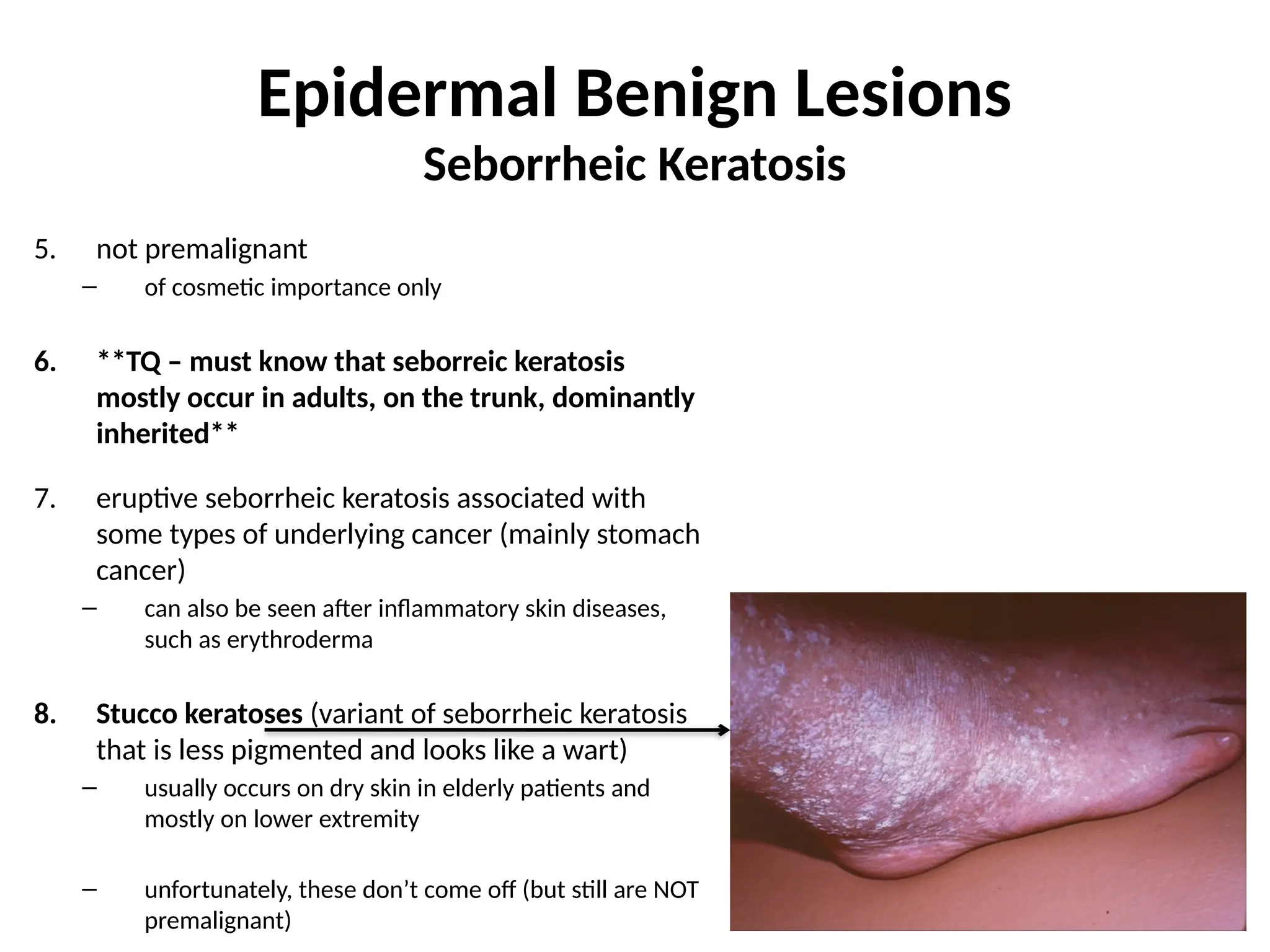 Benign Lesions of the Skin Clinical Pathology Study Questions_Mari ...