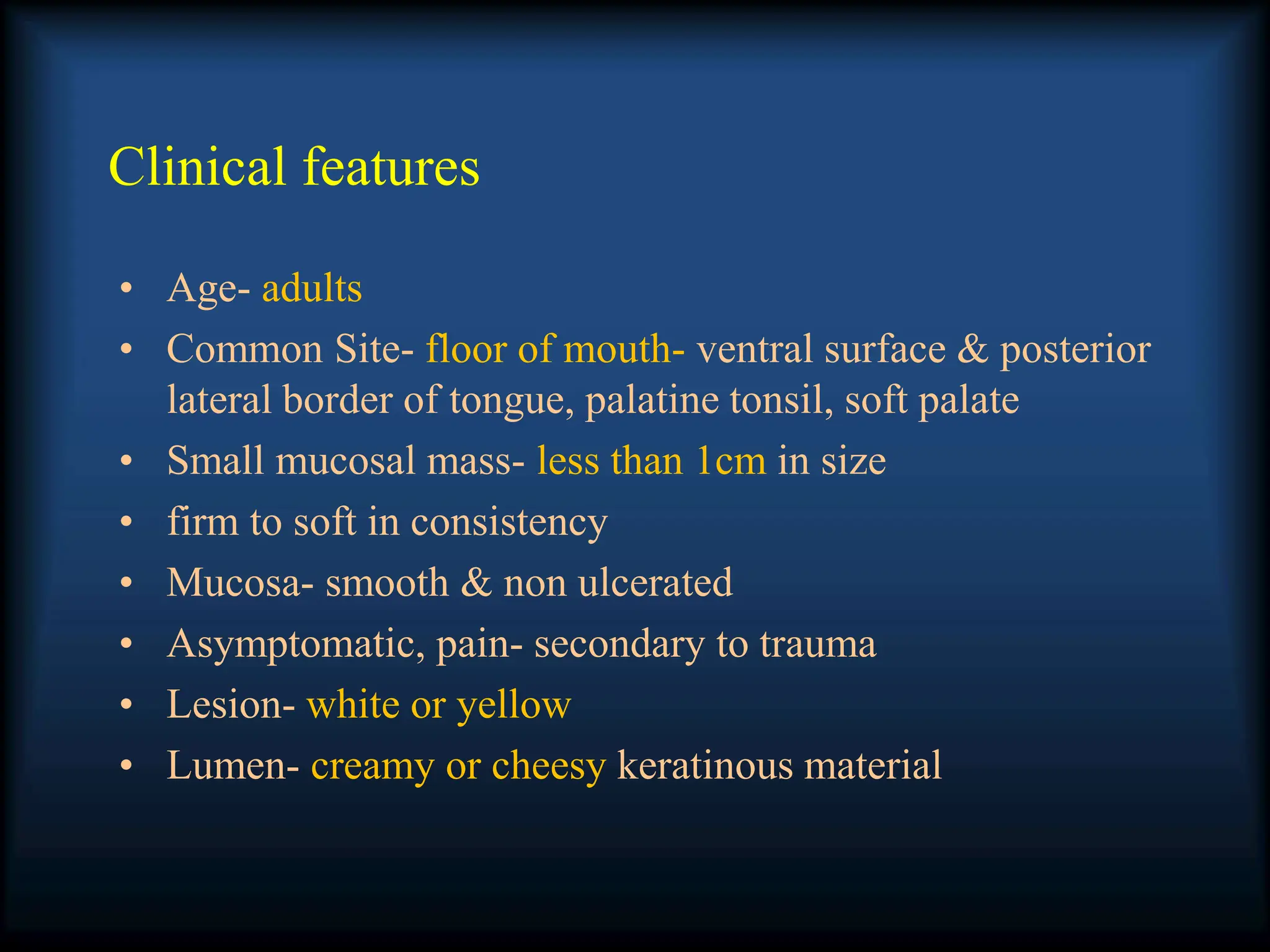 Benign lymphoepithelial-03.ppt lesions.. | PPT
