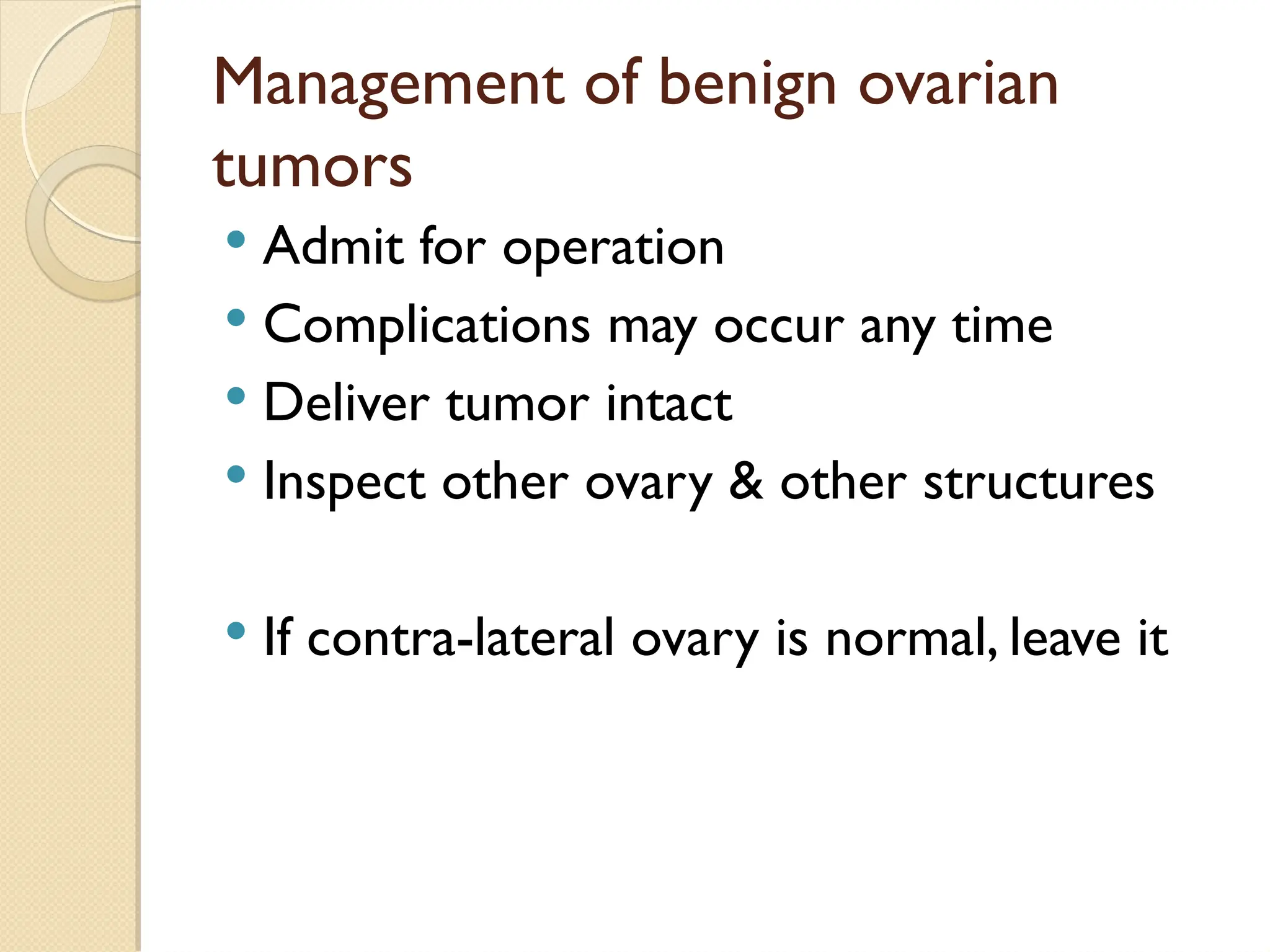 Benign & malignant disorders of the ovary.pptx