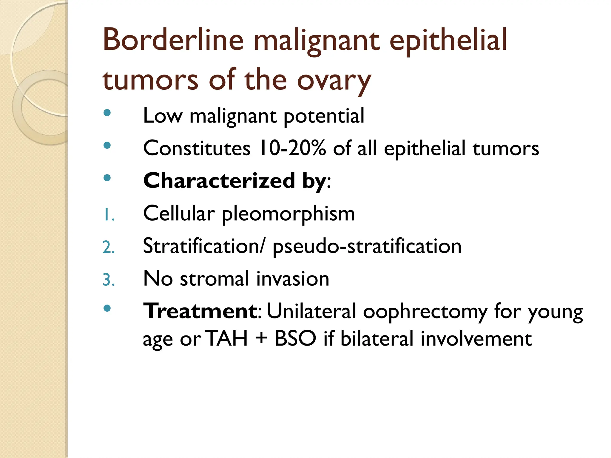 Benign & malignant disorders of the ovary.pptx