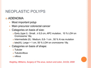 Benign Neoplasm of Colon and Rectum | PPTX