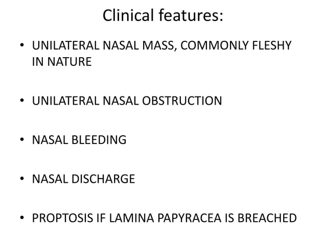 Benign neoplasm of nasal cavity | PPTX