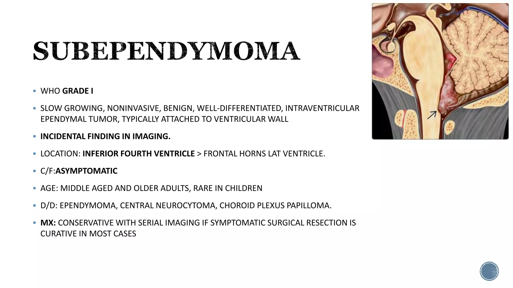 Benign neoplastic lesions of brain | PPT
