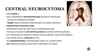 Benign neoplastic lesions of brain | PPTX