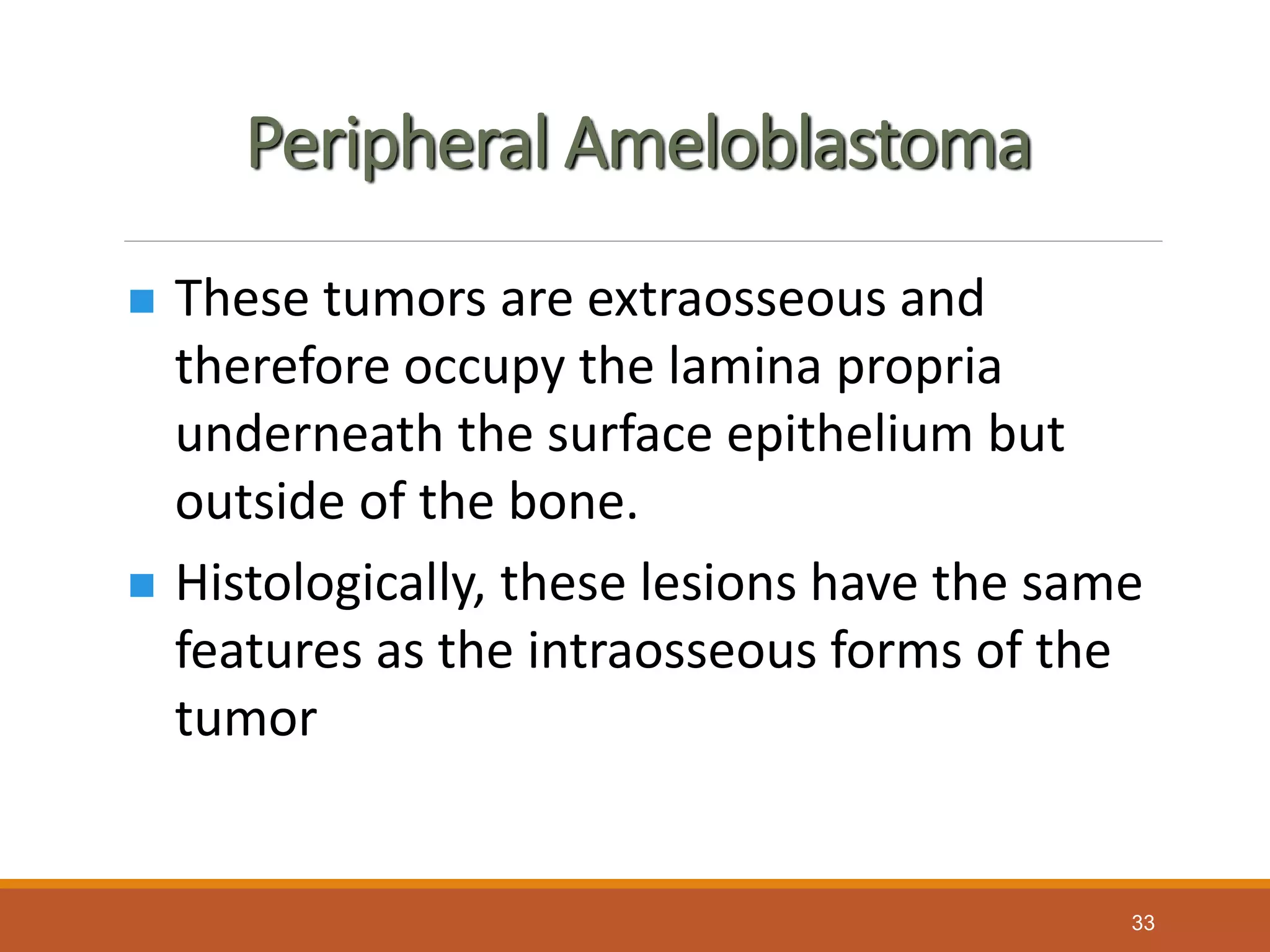 Benign odontogenic and non odontogenic tumours | PPTX