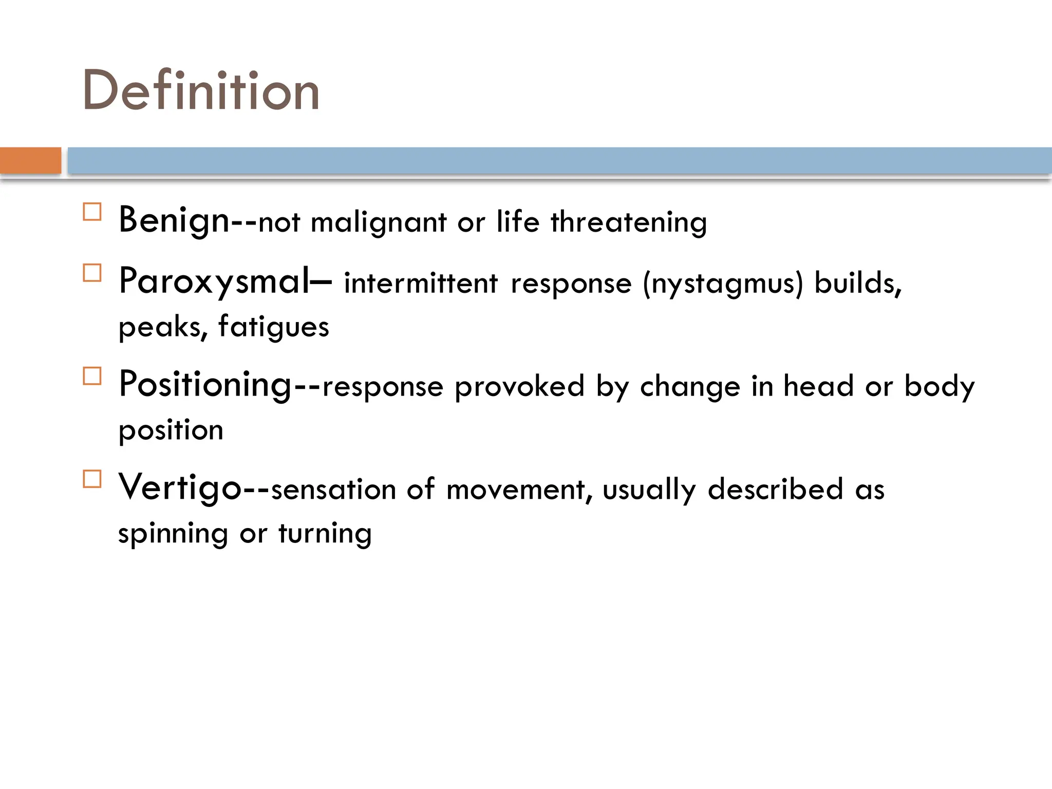 BENIGN PAROXYSMAL POSITIONAL VERTIGO.pptx