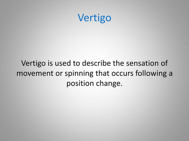 Benign Paroxysmal Positional Vertigo (BPPV) | PPTX | Ear, Nose and ...