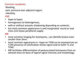 Benign pelvic diseases in females 2 | PPTX