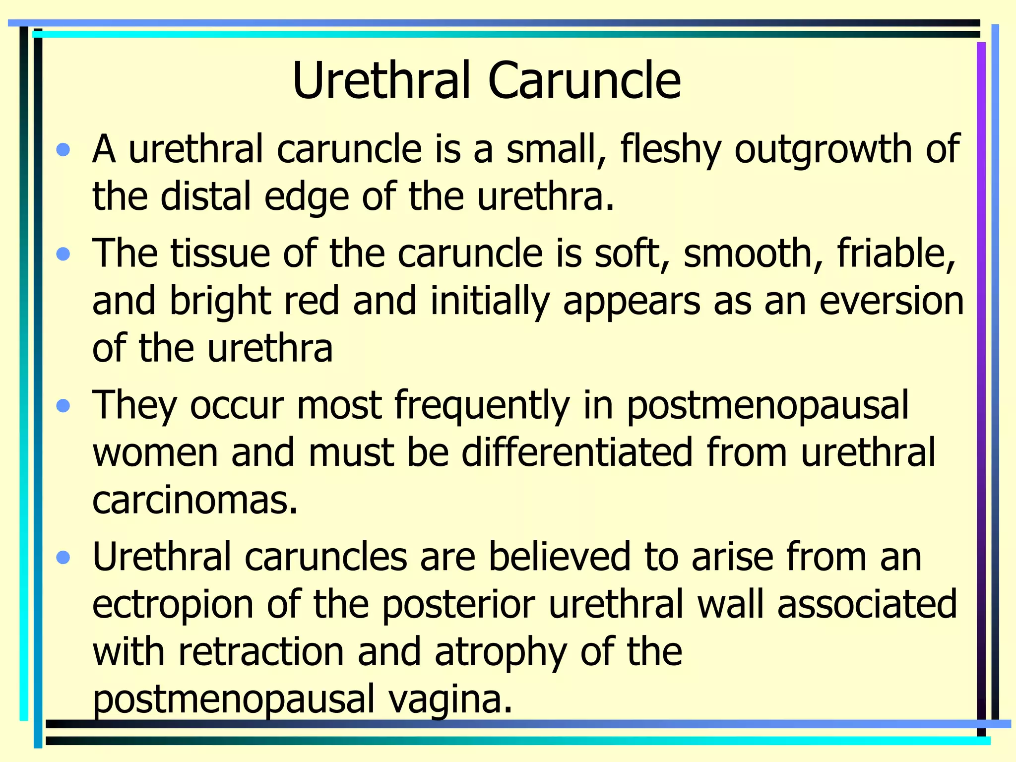 Benign & precancerous tumors of female genital organs | PPTX